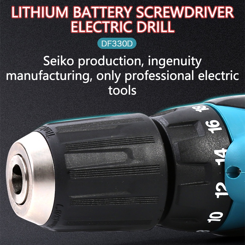 MAKITA DF330DWE 10mm (3/8") 10.8V Cordless Driver Drill - Totalwell Machinery Hardware Sdn Bhd