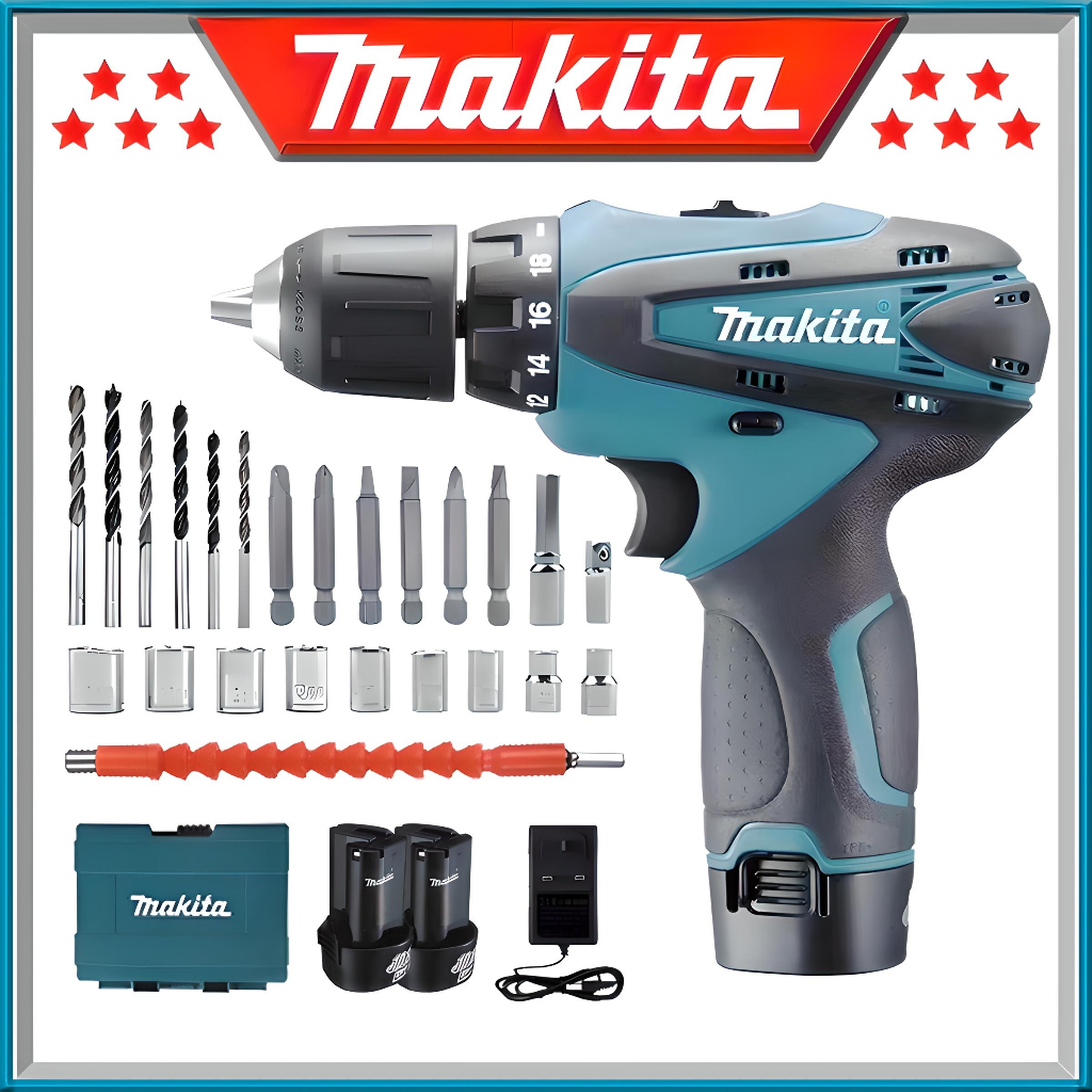 MAKITA DF330DWE 10mm (3/8") 10.8V Cordless Driver Drill - Totalwell Machinery Hardware Sdn Bhd