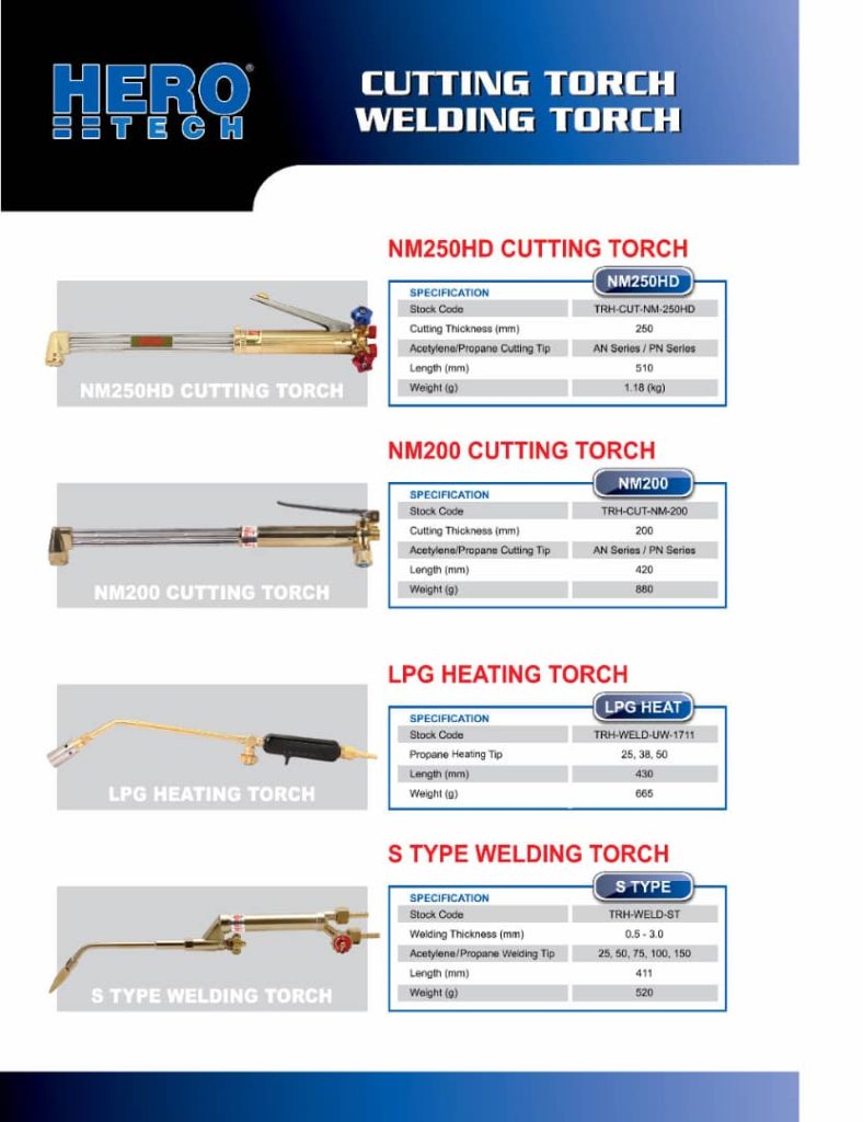 HEROTECH CUTTING TORCH NM200 (LIGHT DUTY) - Totalwell Machinery ...
